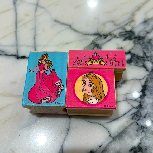 Disney | Toys | Disney Princess Rubber Stamps Set Of 3 | Poshmark